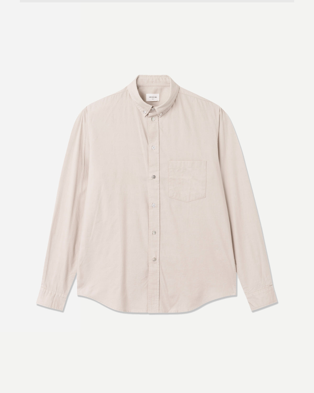 Adam Classic Flannel Shirt - Light Sand fra WOOD WOOD | Munk