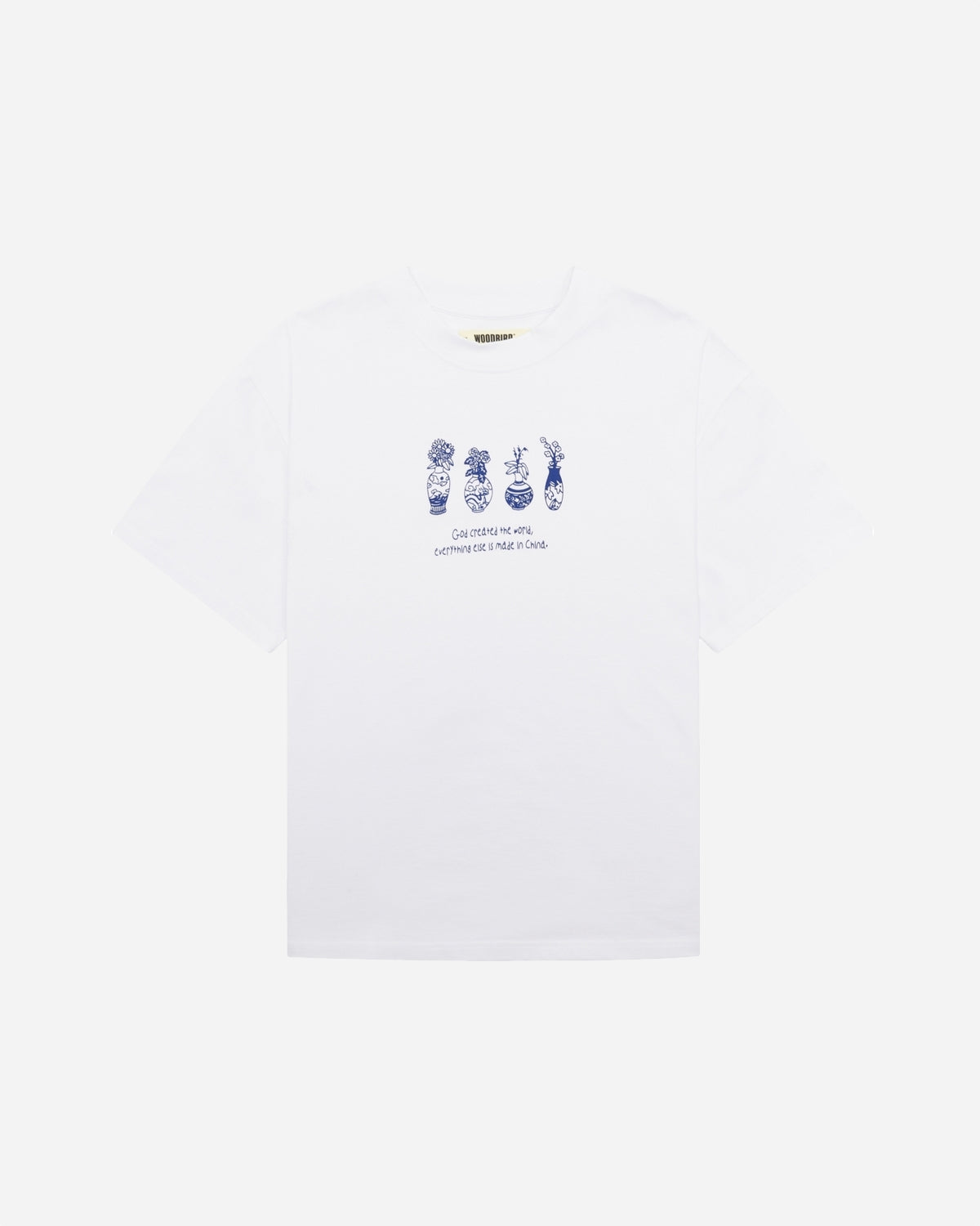 Bose Vase Tee - White fra Woodbird | Munk Store
