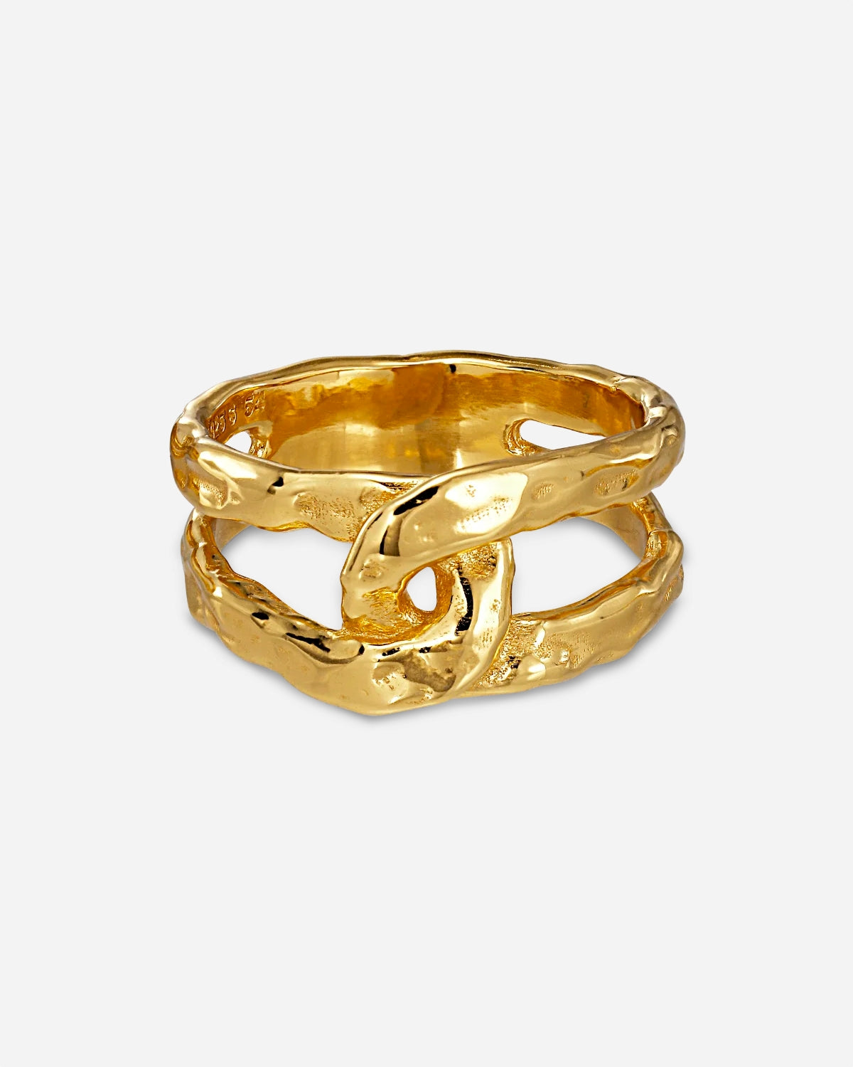 Space Twist Ring - Gold fra Jane Kønig | Munk Store
