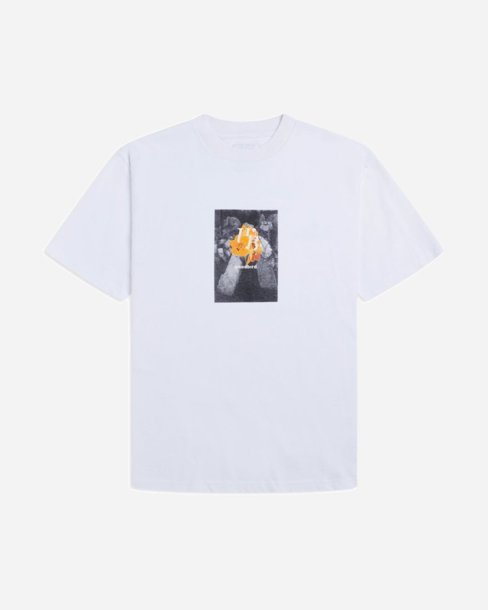 Bose Flowland Tee - White fra Woodbird | Munk Store