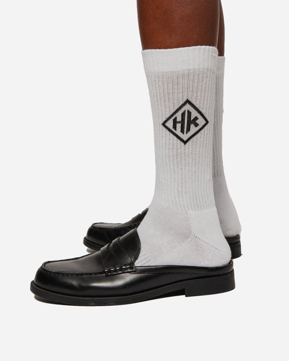 HK - 2 pack socks - White Logo fra Han Kjøbenhavn | Munk