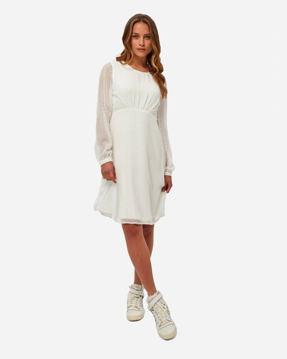 Melanie Dress - Cloud Dancer fra White and More | Munk Store