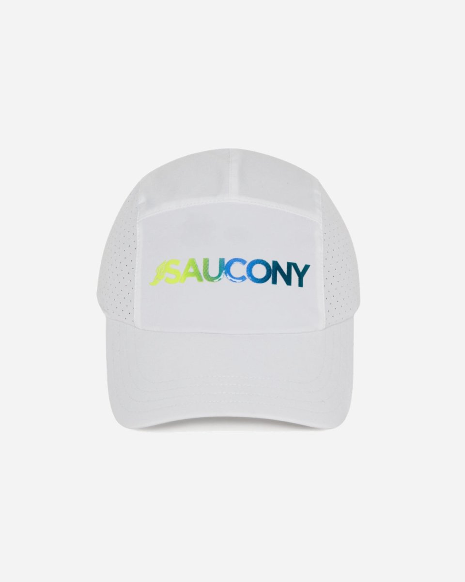 Outpace Hat - White Gradie fra Saucony | Munk Store