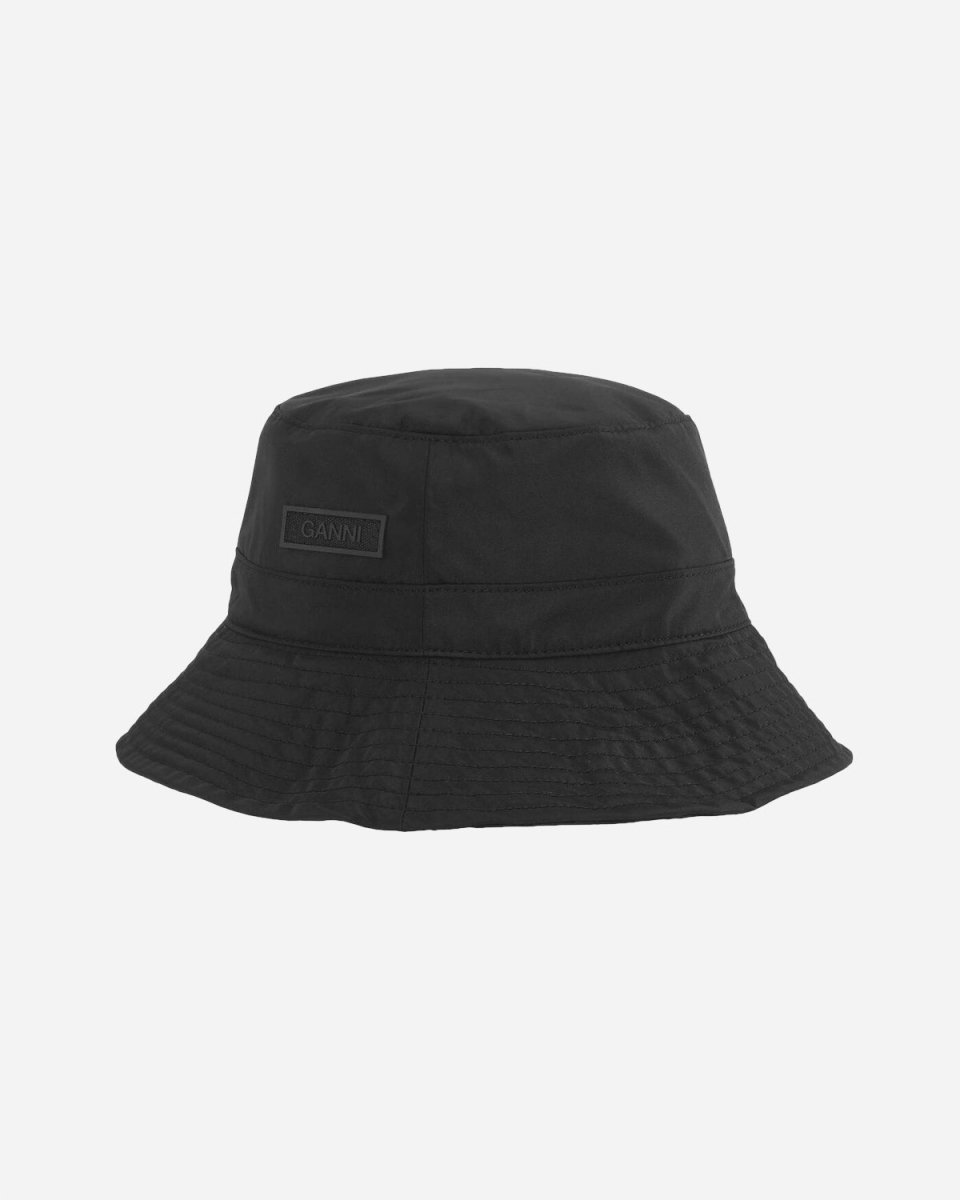 Recycled Tech Bucket Hat - Black fra Ganni | Munk Store